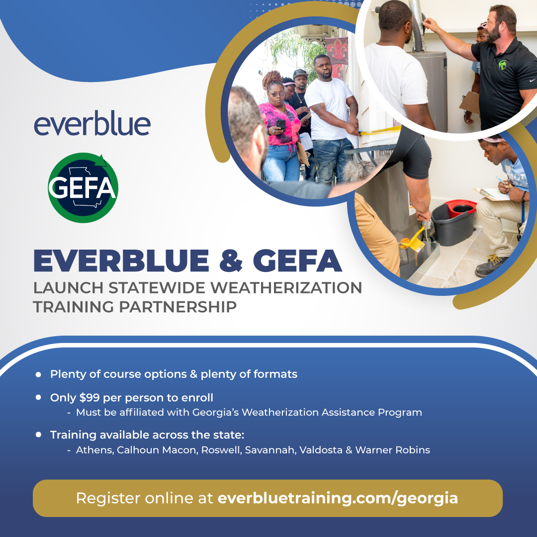 Everblue & GEFA Launch Statewide Weatherization Training Partnership